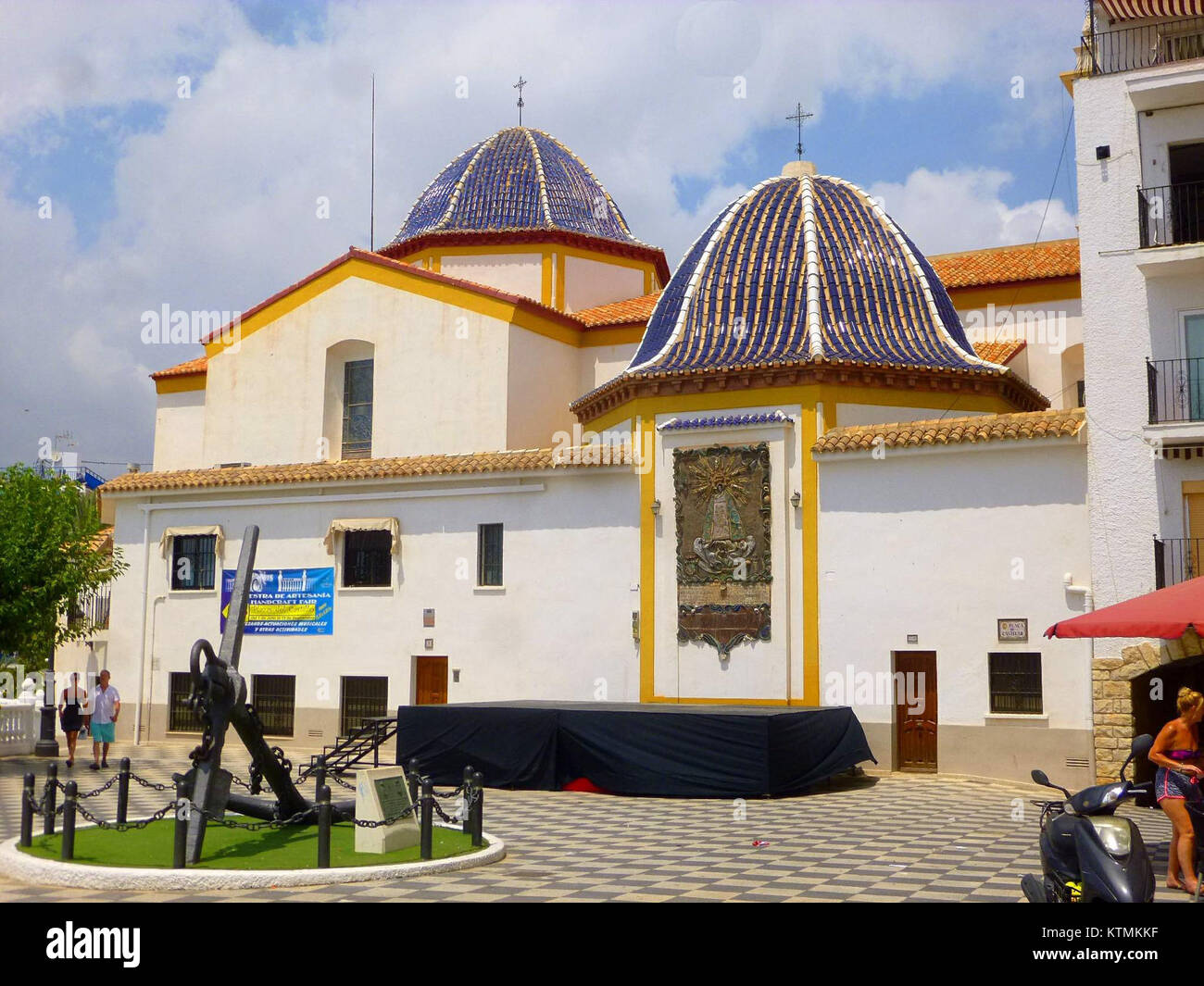 The Church of San Jaime y Santa Ana in Benidorm, Spain, is a ...