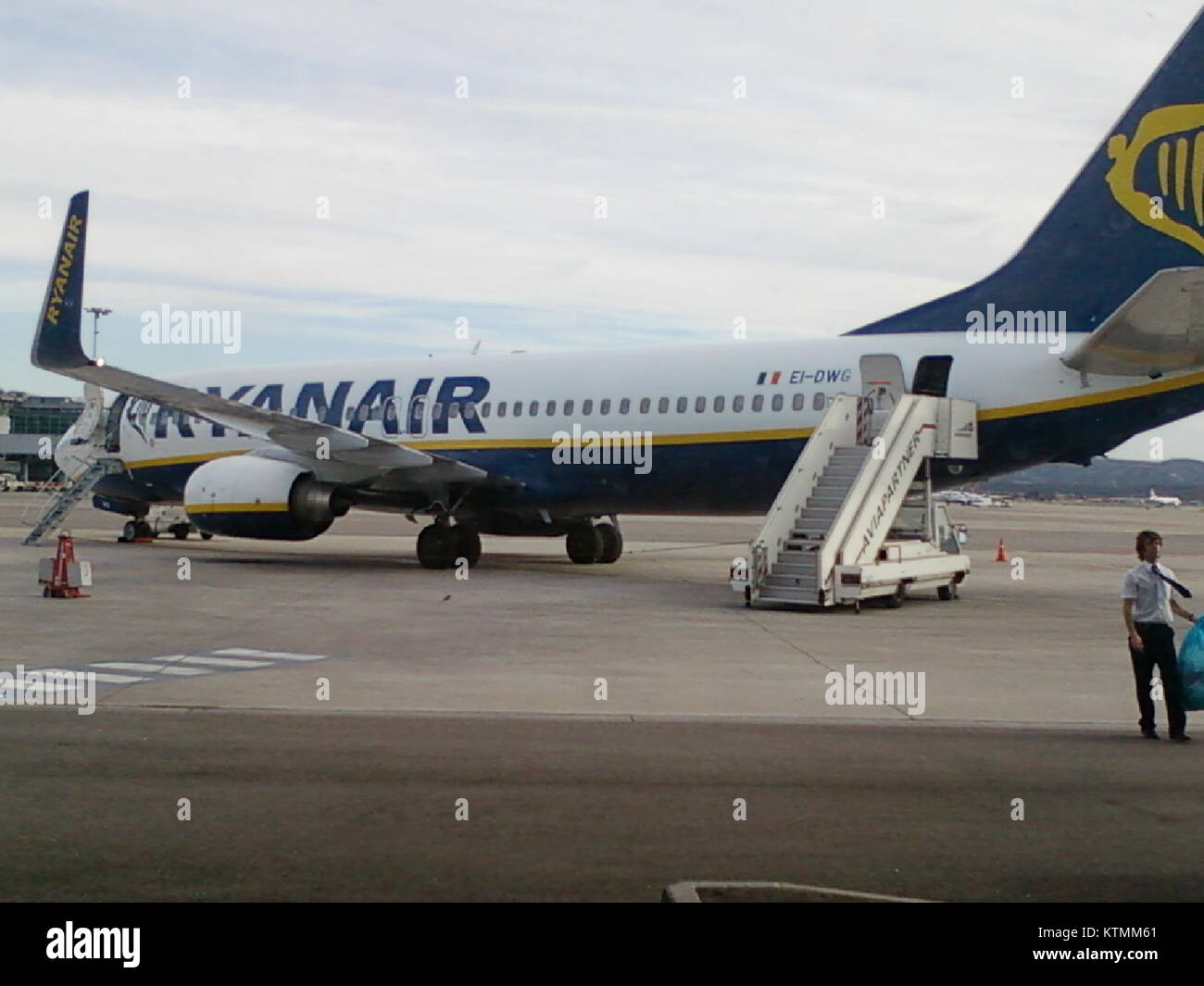 A Ryanair aircraft at Marseille Provence Airport (Marseille Marignane ...