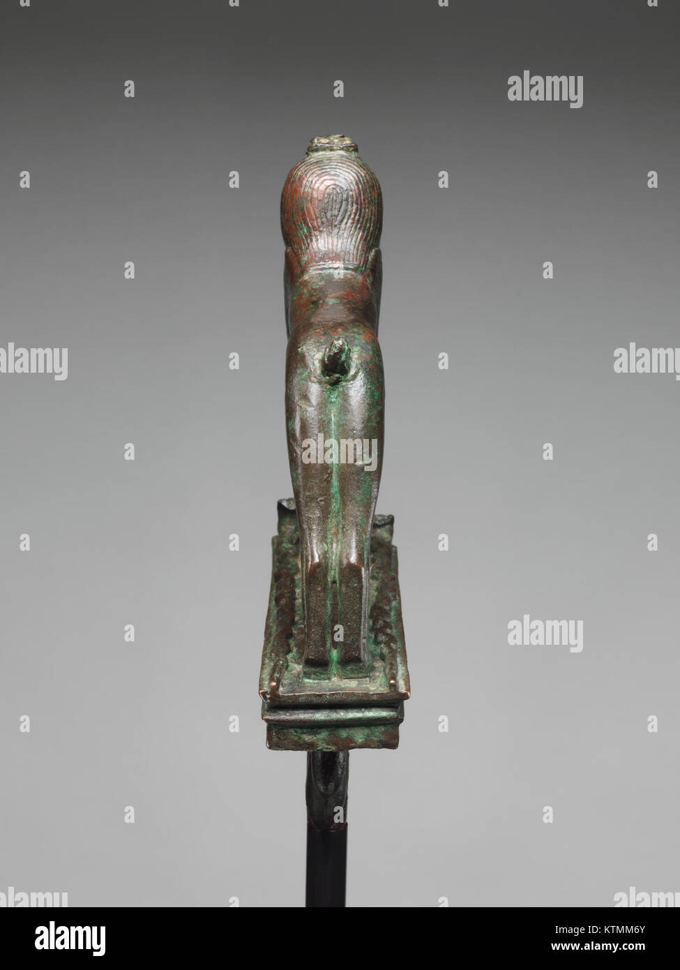 A photograph of the *Barque Sphinx*, an ancient Egyptian sculpture ...