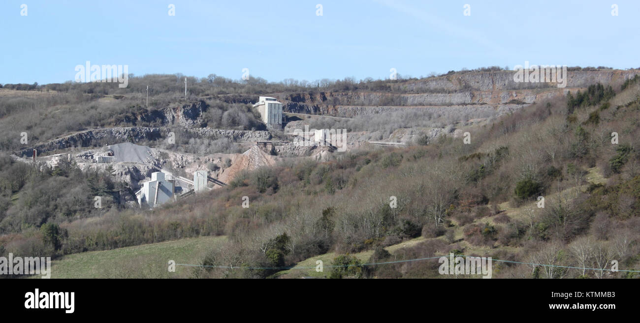 Batts Combe Quarry from tower Stock Photo - Alamy