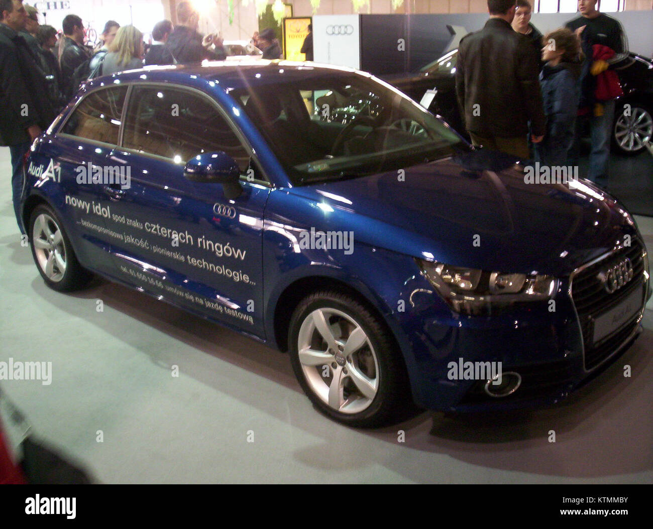 The Audi A1, a compact luxury vehicle, seen here in Poznan, Poland, in ...