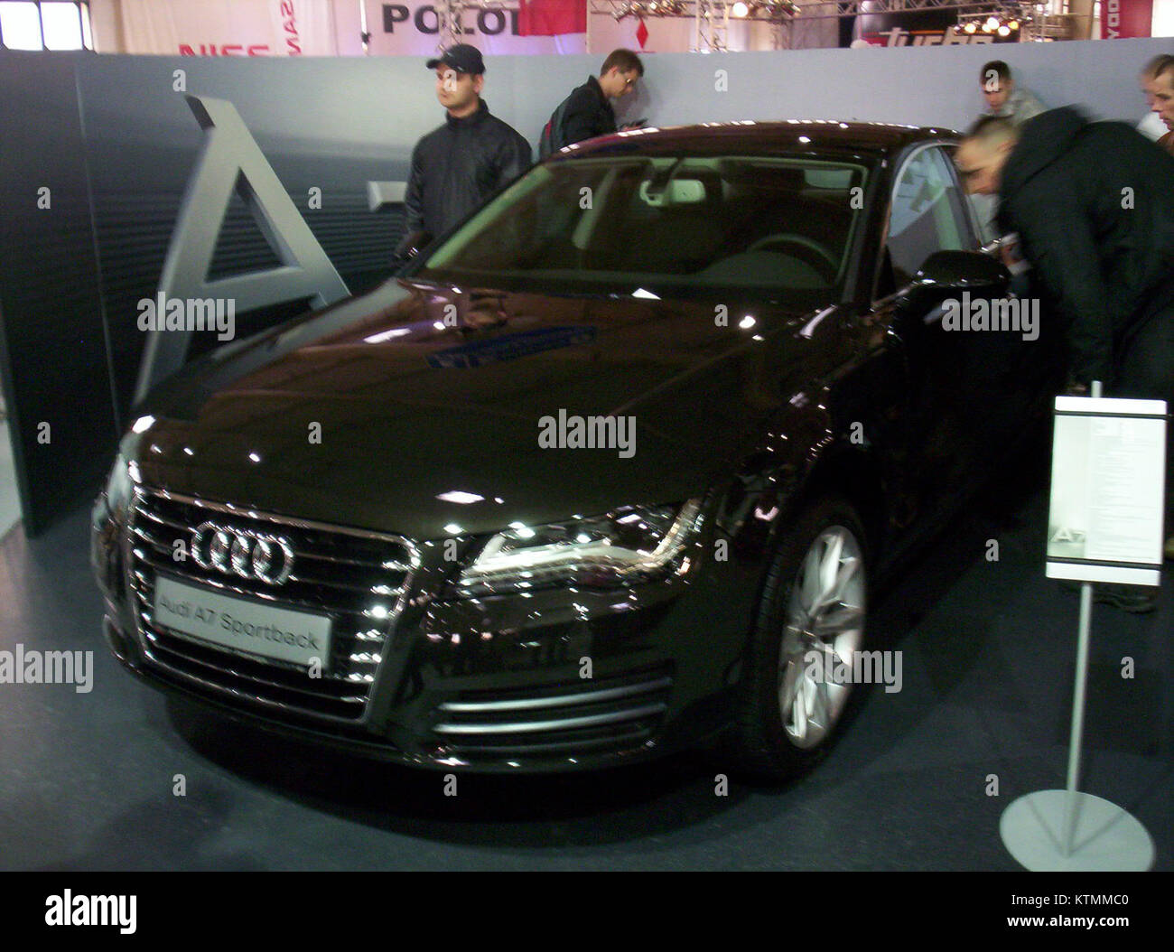 The Audi A7 Sportback, a luxury car model, is featured in this front ...