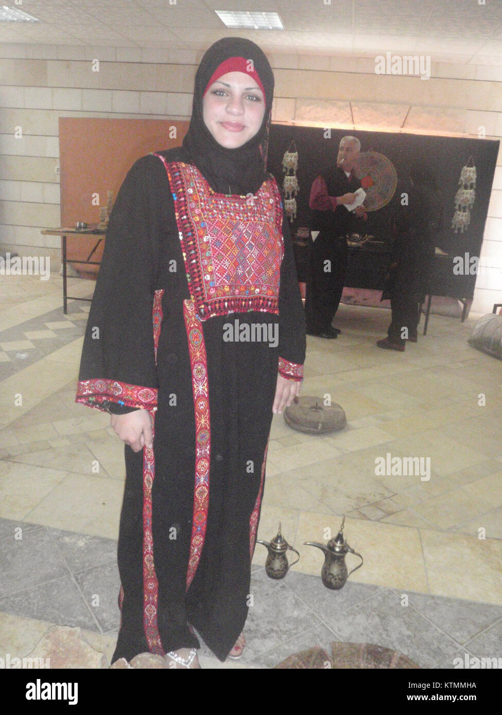 A photograph of a young girl from Beit Ummar, a town in the West Bank ...