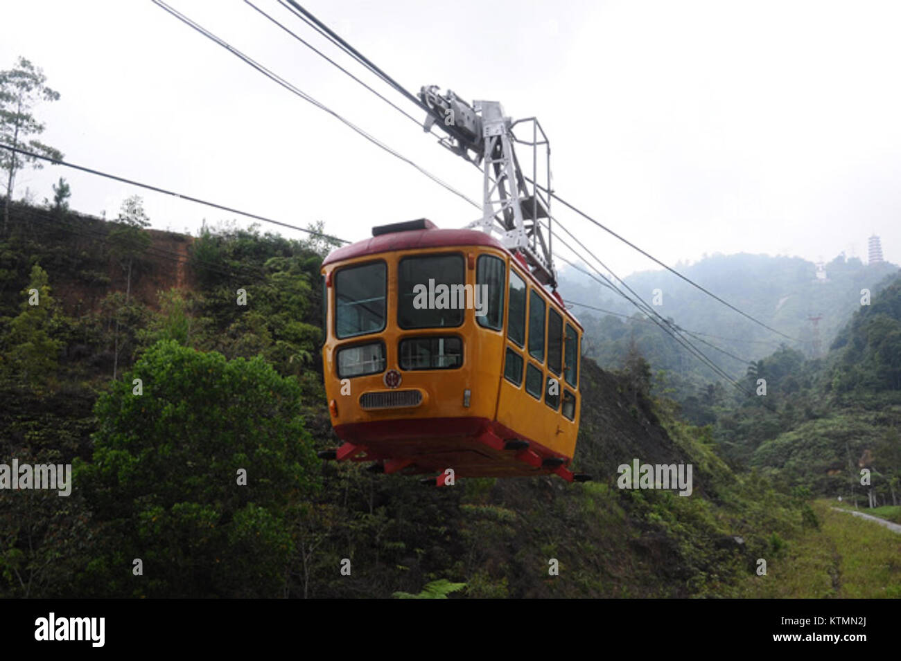 The Awana Skyway Cable Car, located in Malaysia, offers scenic views of ...