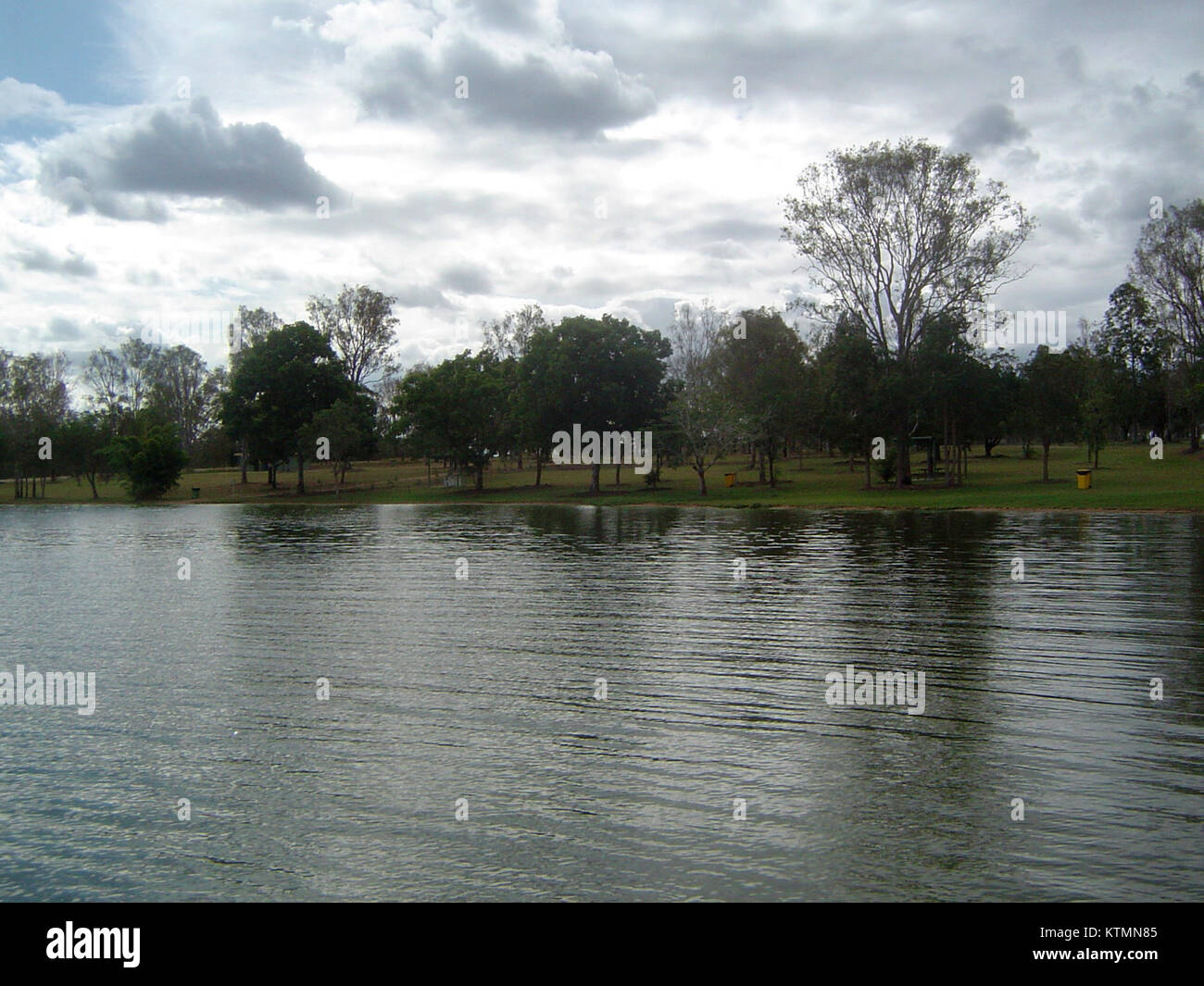 The Atkinson Dam shoreline is a scenic area located near the dam ...