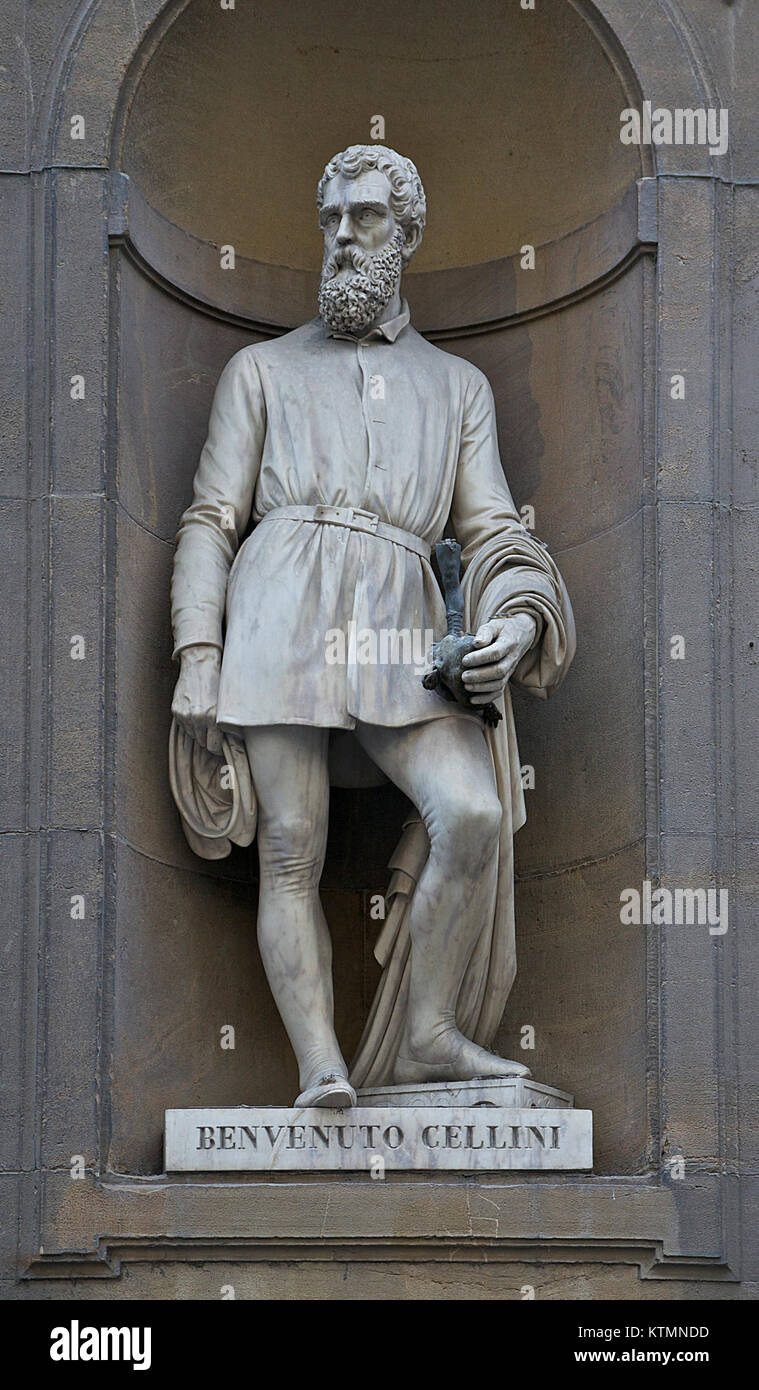 Vintage illustration of benvenuto cellini hi-res stock photography and ...