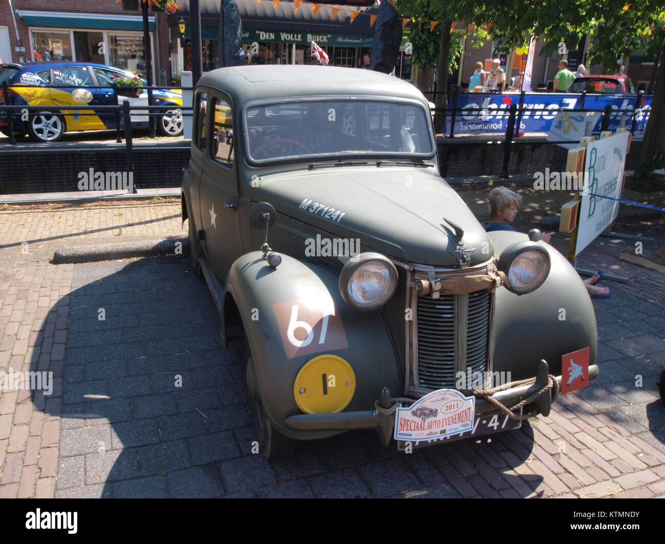 The Austin Ten saloon is displayed at the SPECIAAL Auto Evenement in ...