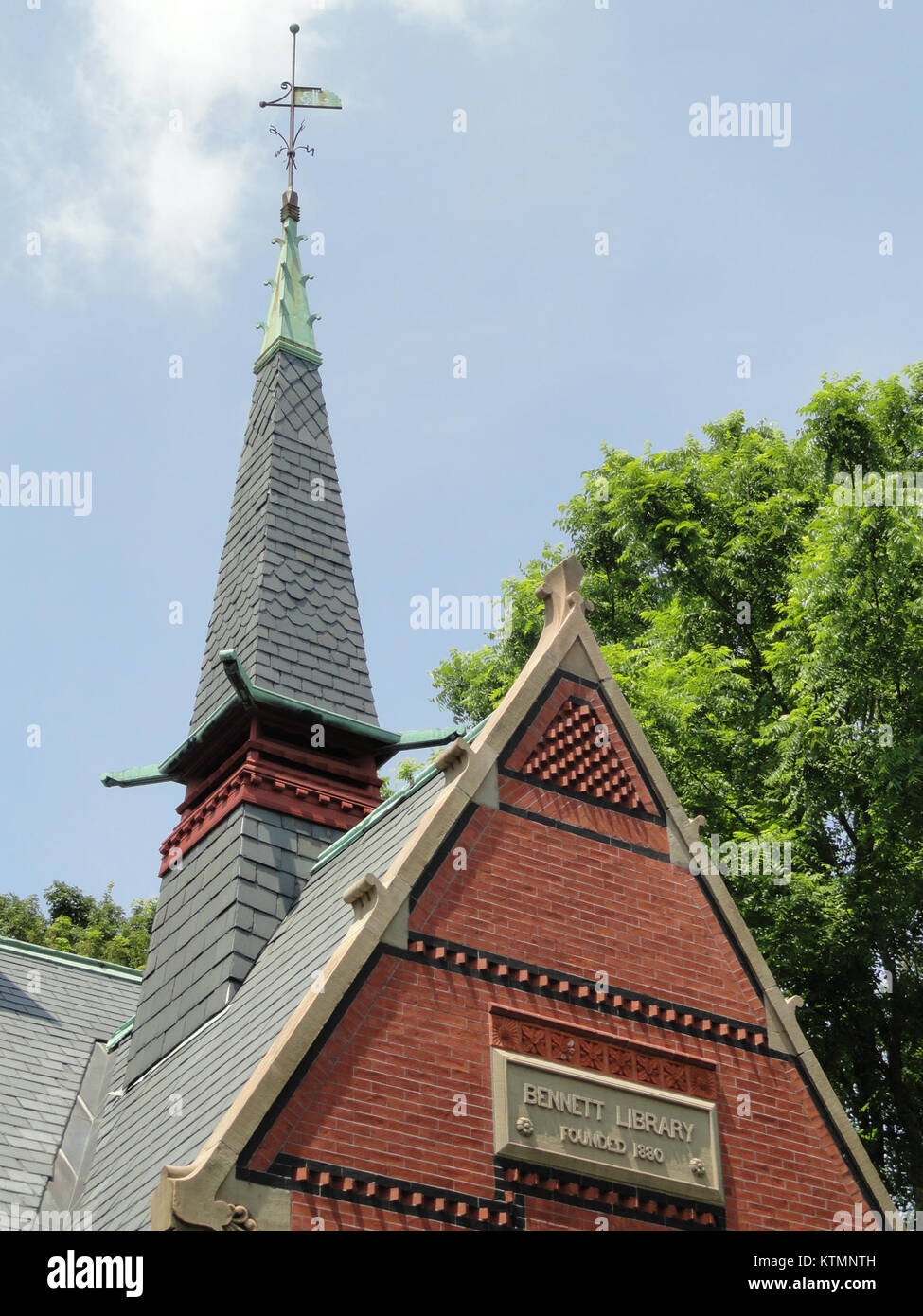 This photograph shows the Bennett Library in Billerica, Massachusetts ...
