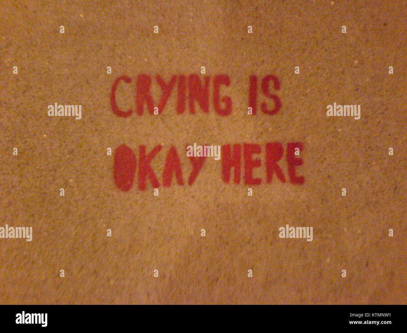 Crying is okay here Stock Photo - Alamy