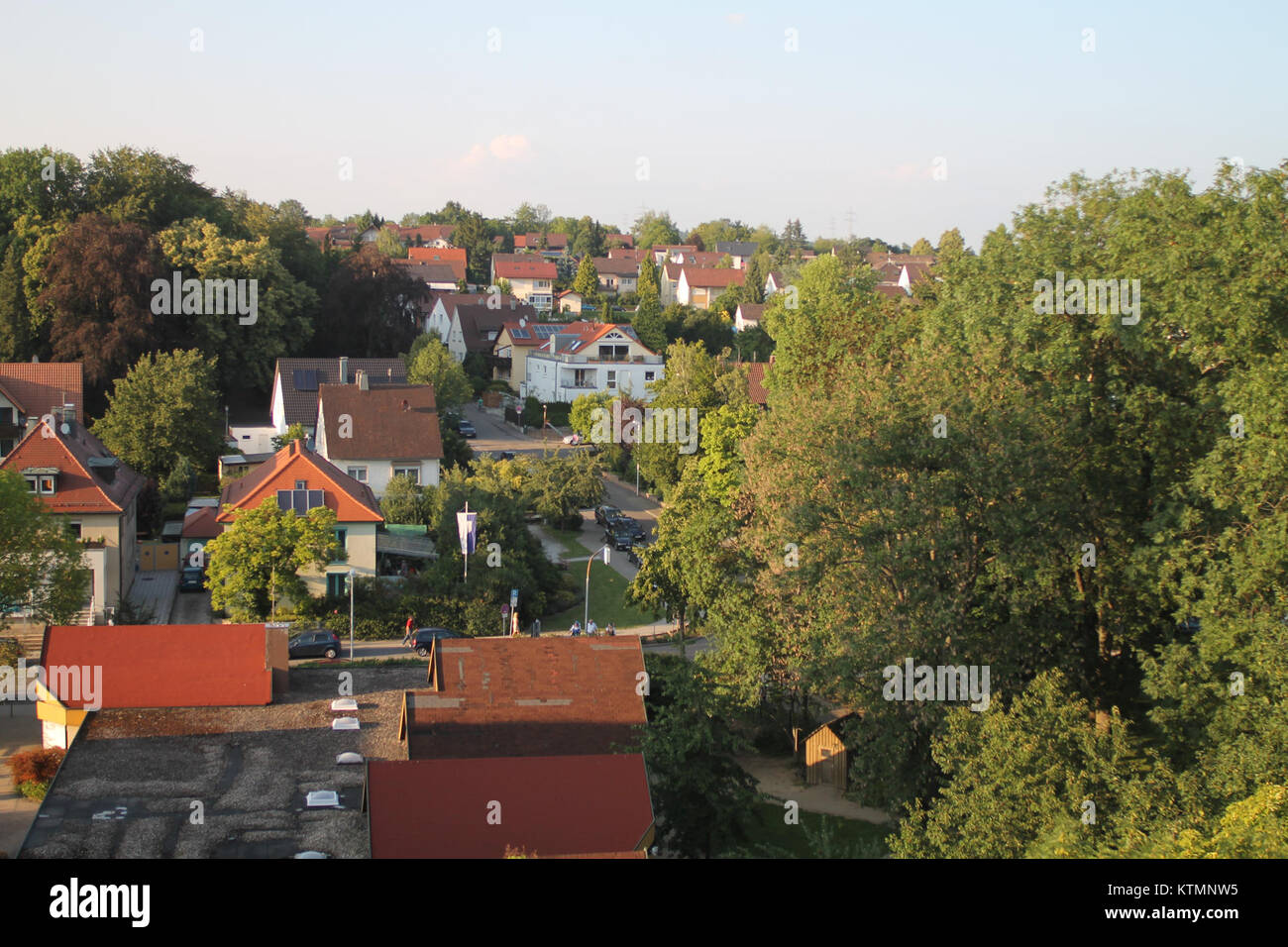 This image shows the view from the giant Ferris wheel (Riesenrad) in ...