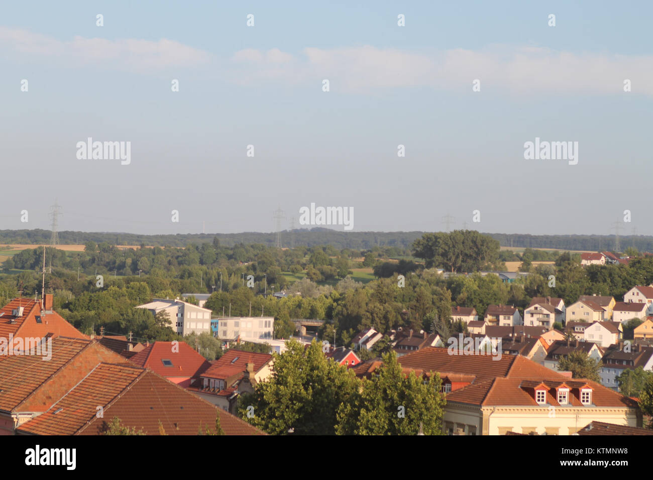 Photograph taken from the observation wheel (Riesenrad) in Bretten ...