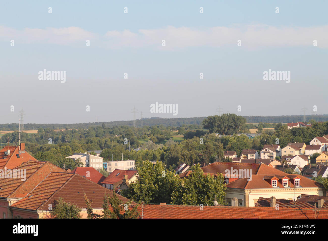 This photo captures the view from the Ferris wheel (Riesenrad) in ...