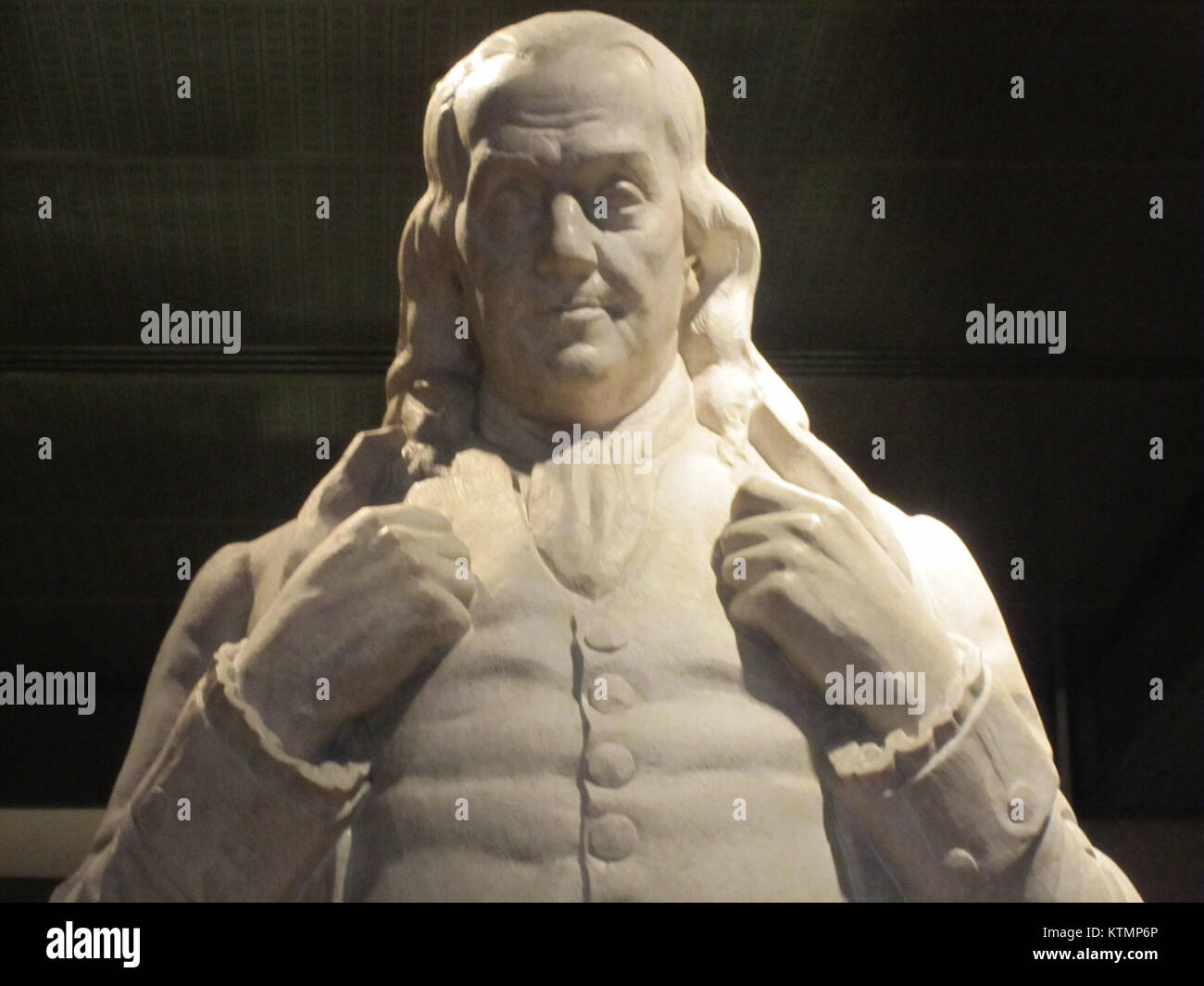 The *Benjamin Franklin* statue at the National Portrait Gallery in ...