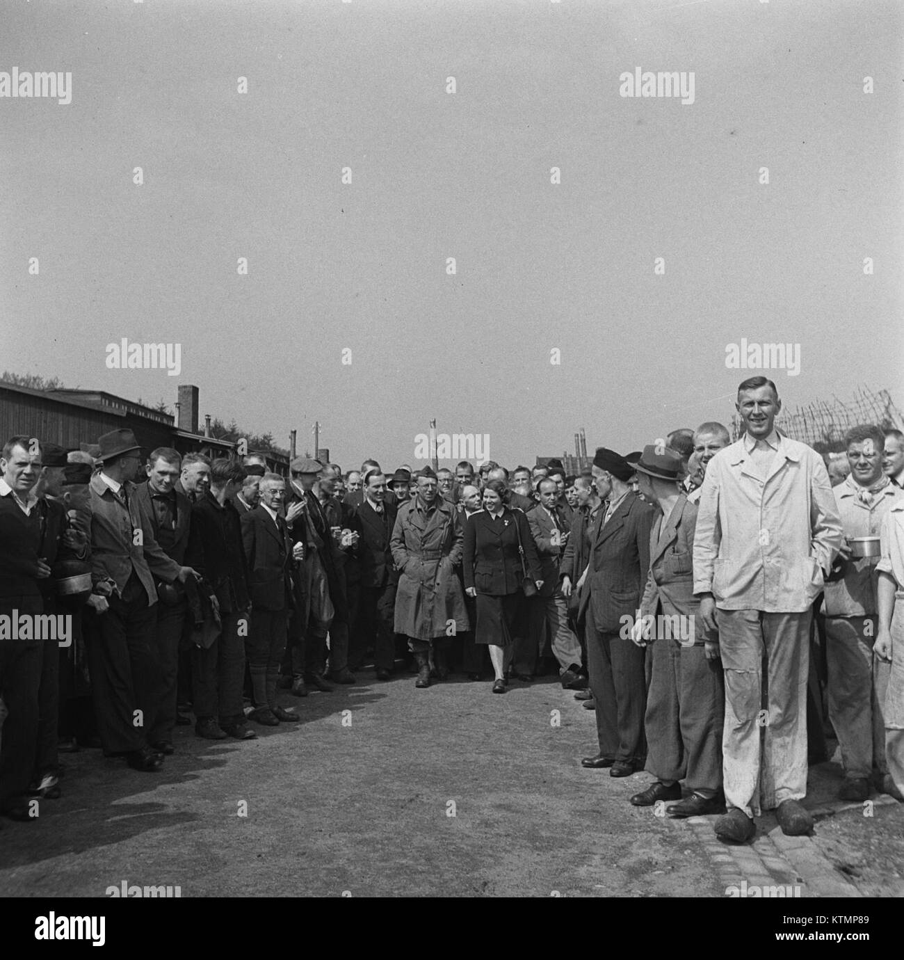 The liberation of the Amersfoort concentration camp, previously under ...