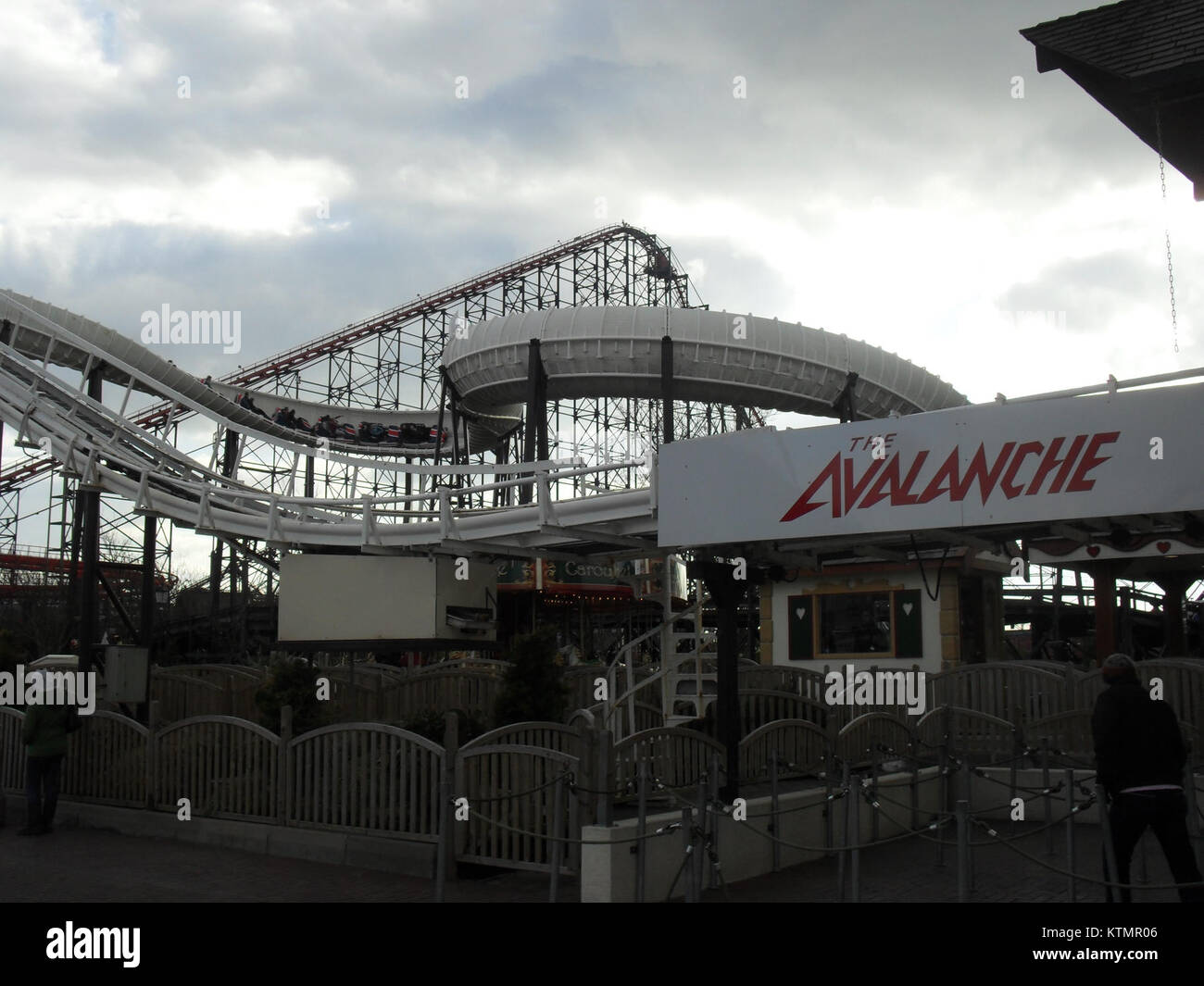 The Avalanche is a roller coaster at Pleasure Beach Blackpool in the UK ...