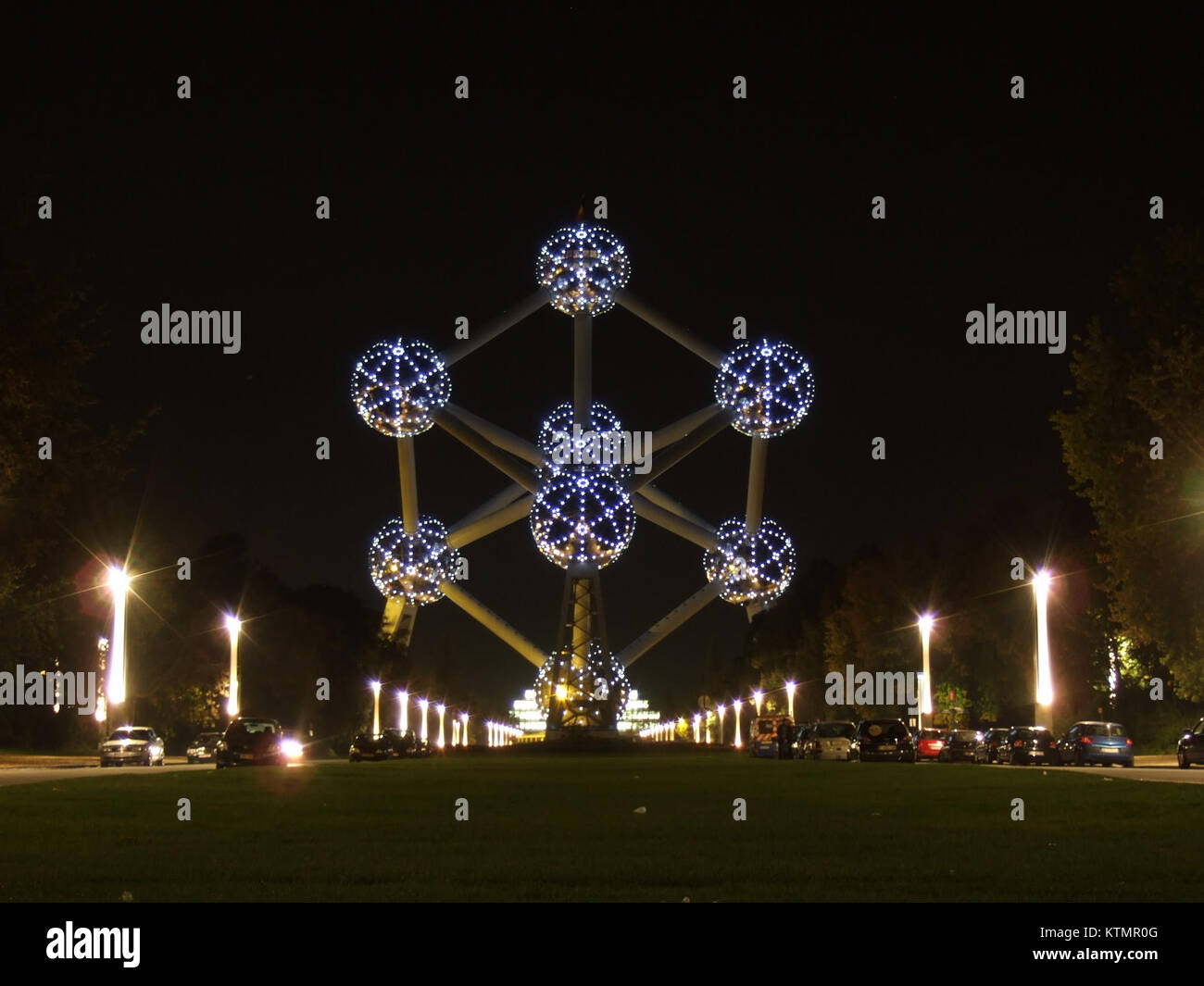 The Atomium, located in Brussels, Belgium, is an iconic building ...