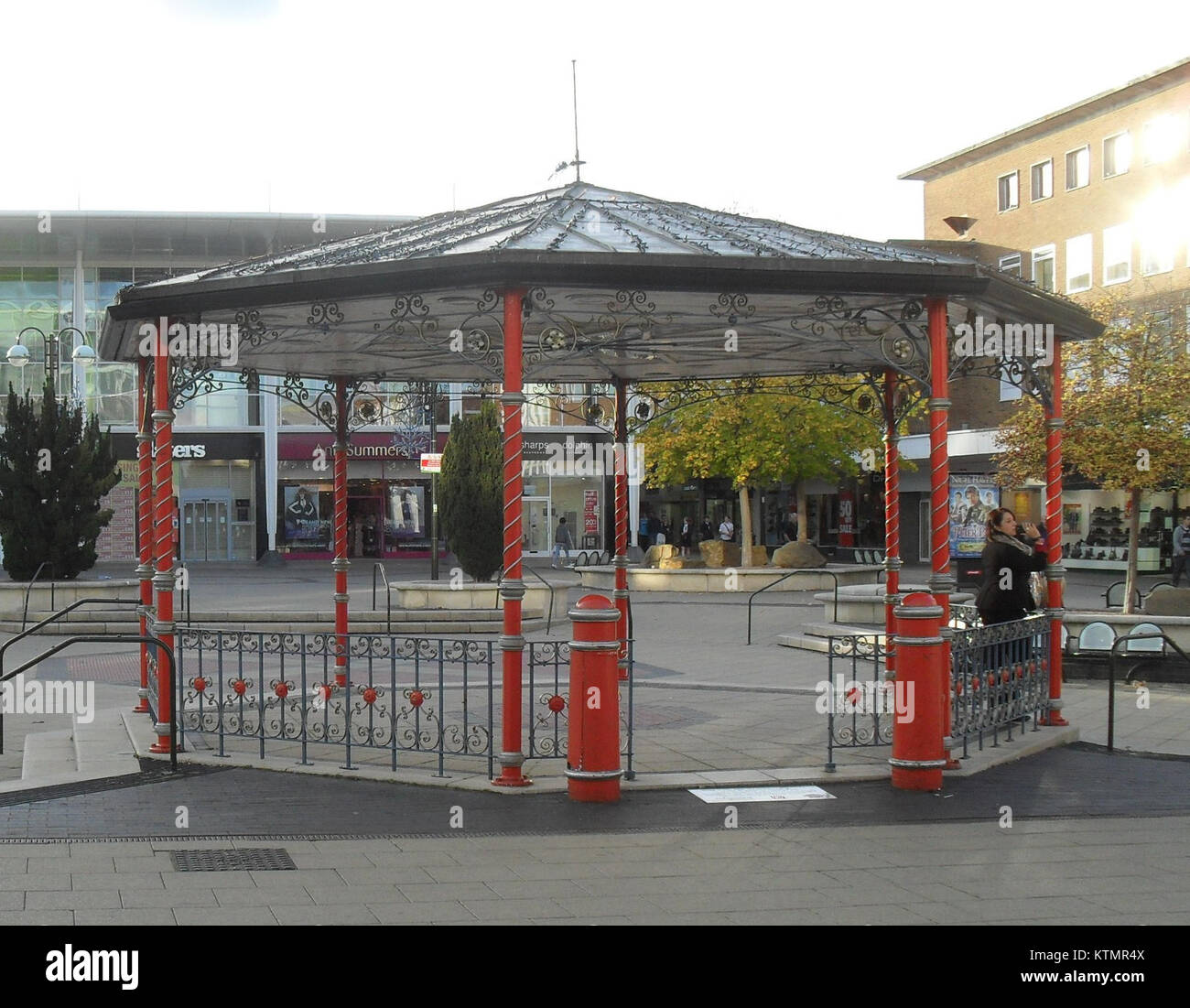 The Bandstand in Queen's Square, Crawley, is a historical public space ...