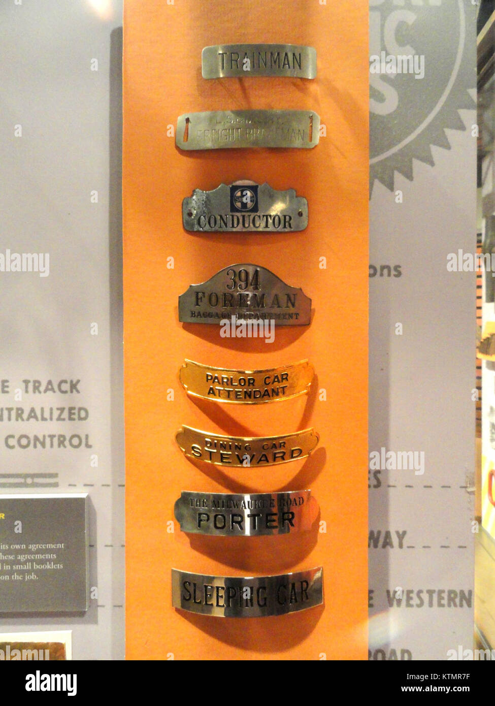 This image showcases badges from the KC Rail Experience in Kansas City ...
