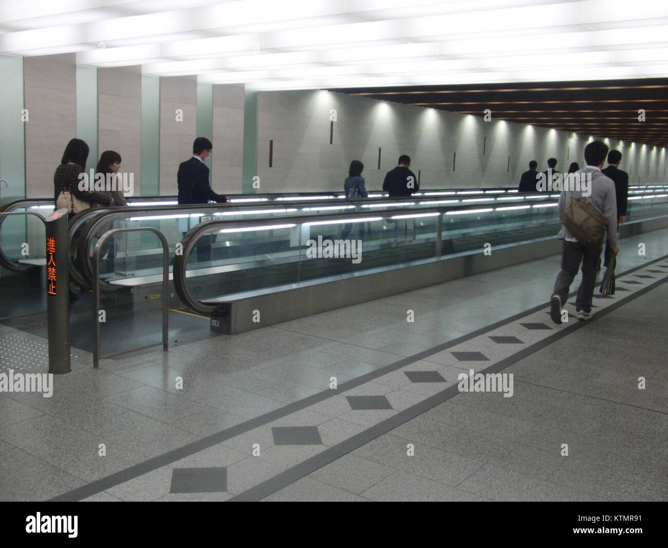 AUTO WALK in Umeda Station refers to an automated walking pathway at ...