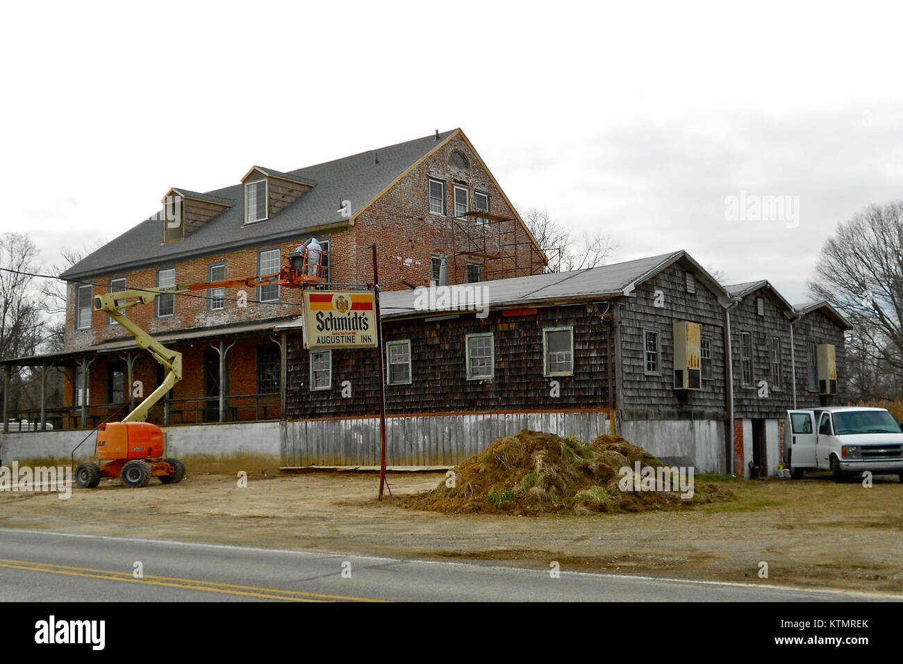 The Augustine Beach Hotel, located in Port Penn, Delaware, is a ...