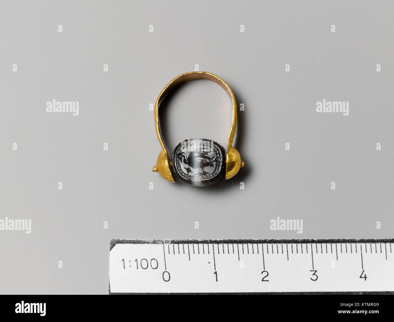 This banded agate scarab is an ancient Egyptian artifact in the ...