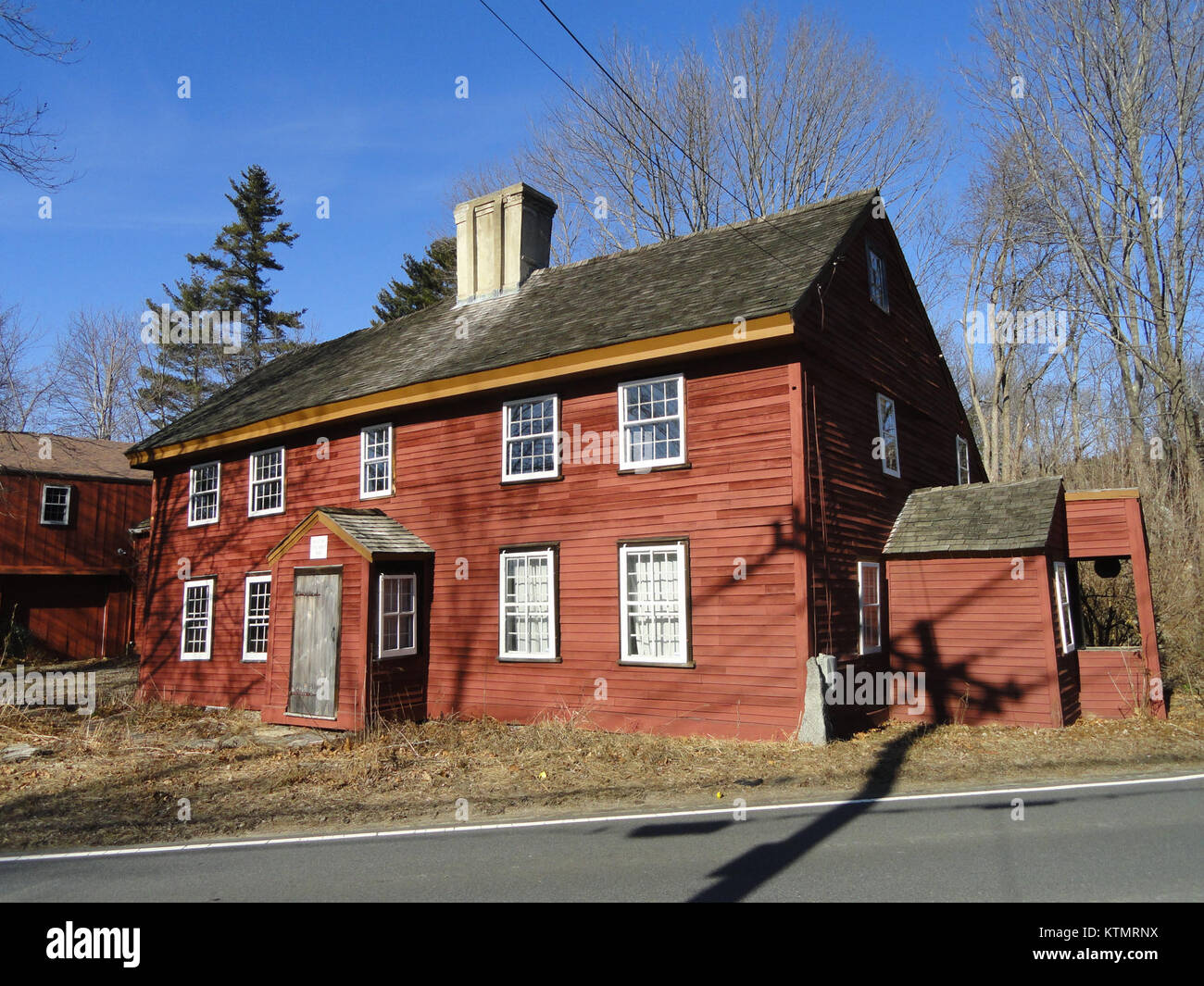 The Benjamin Abbot House is a historical structure, showcasing colonial ...