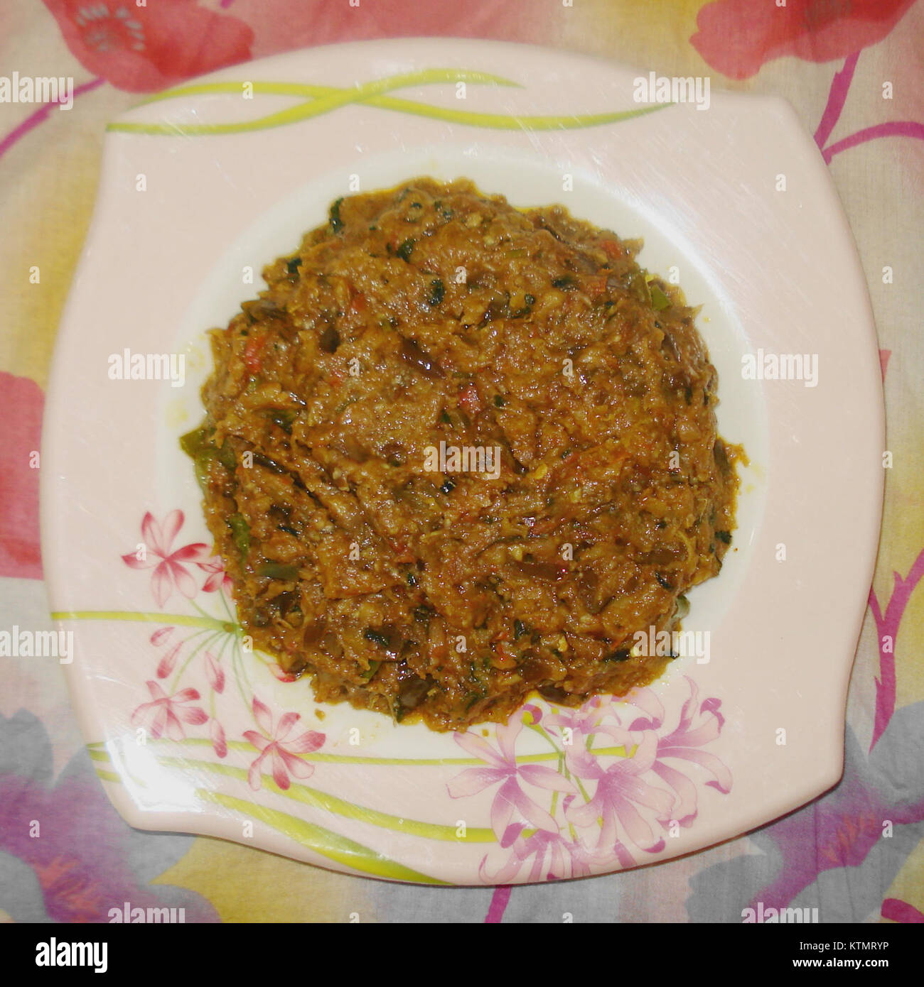 Baingan Ka Bhurta is a popular Indian dish made from roasted eggplant ...