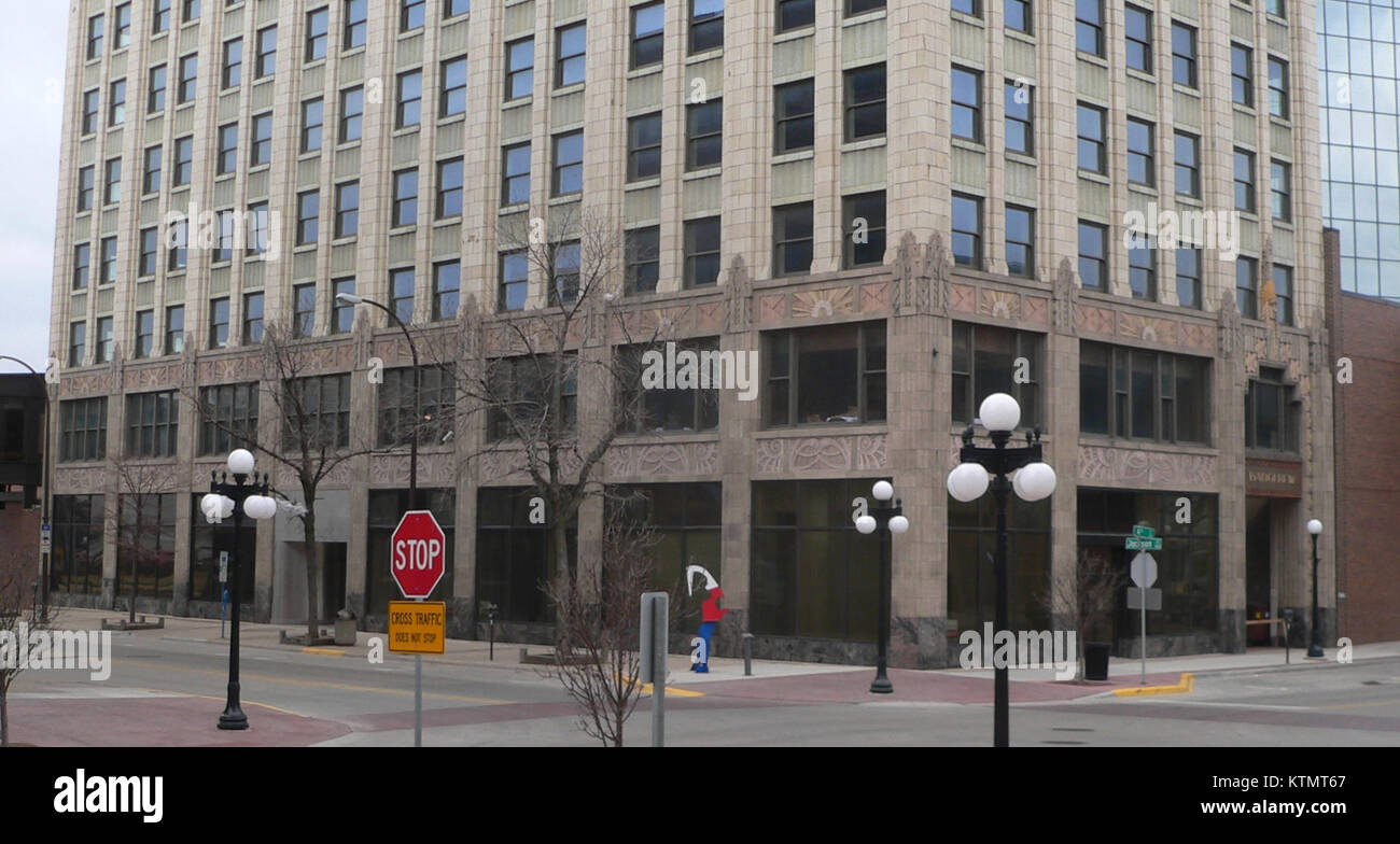 A historical view of the Badgerow Building, taken from the northeast ...