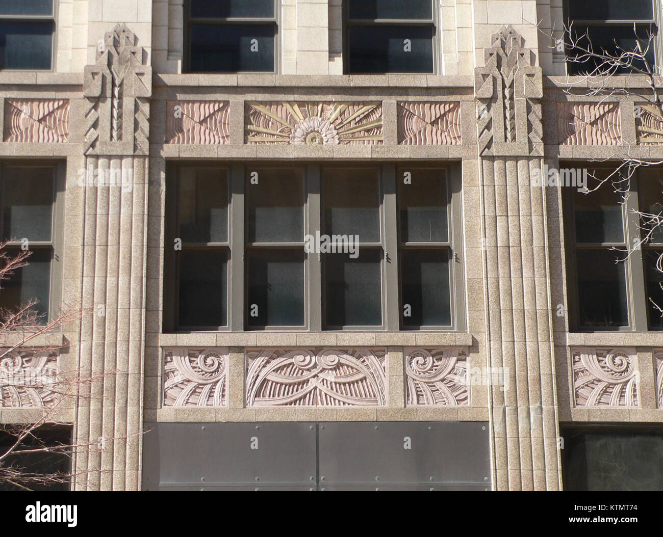 The east side detail of the Badgerow Building highlights the ...