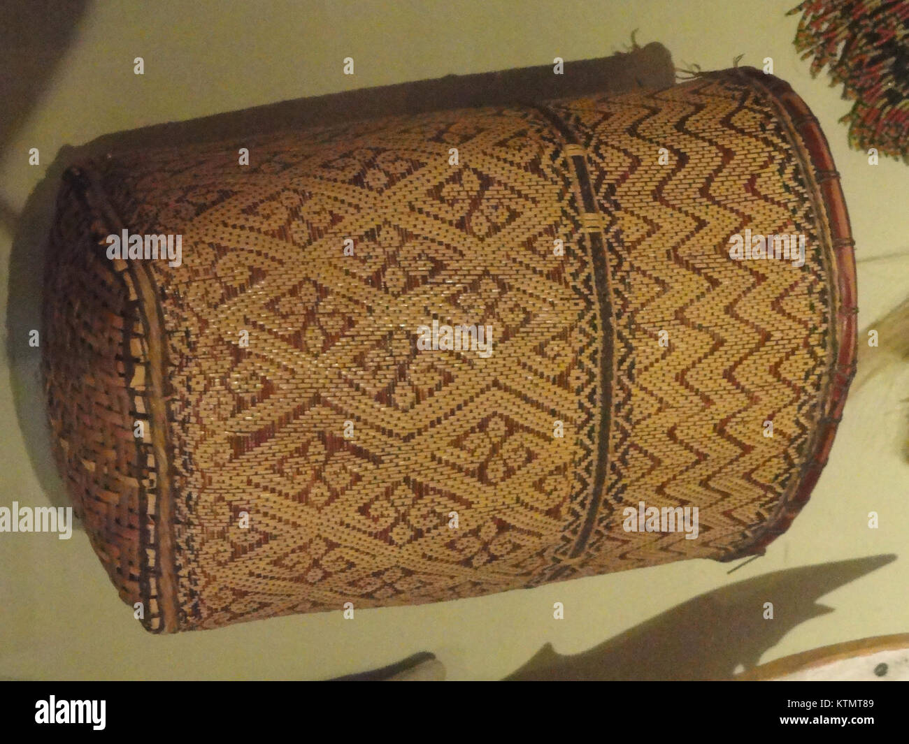 A rattan basket from the Kayan people of Borneo, part of the Pacific ...