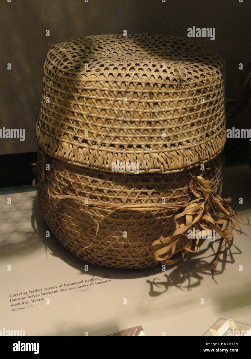 This Jivaroan basket, housed at the American Museum of Natural History ...
