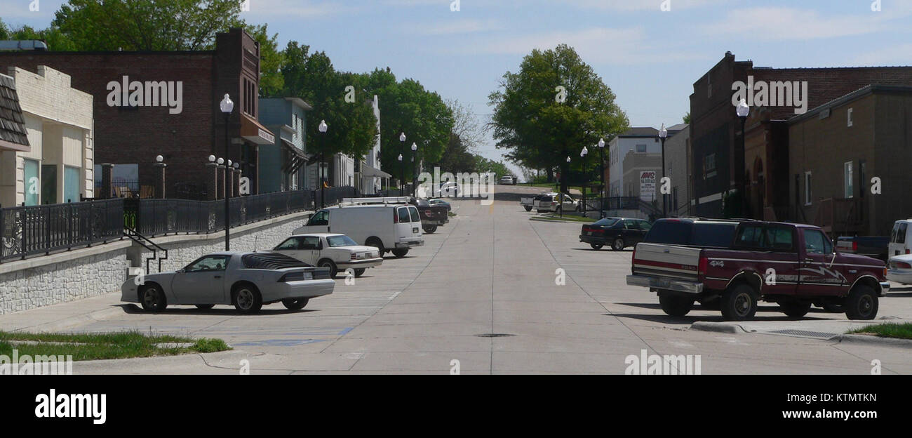 Photograph of downtown Bennington, Nebraska, showcasing its main street ...