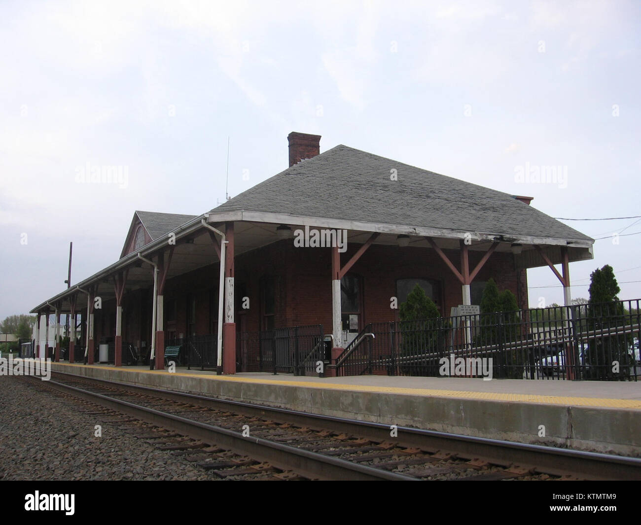 A photograph of the Berlin, Connecticut train station, showcasing the ...