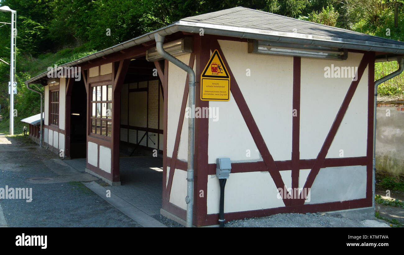Bahnhof Obervogelgesang in Pirna, Germany, is a railway station with ...