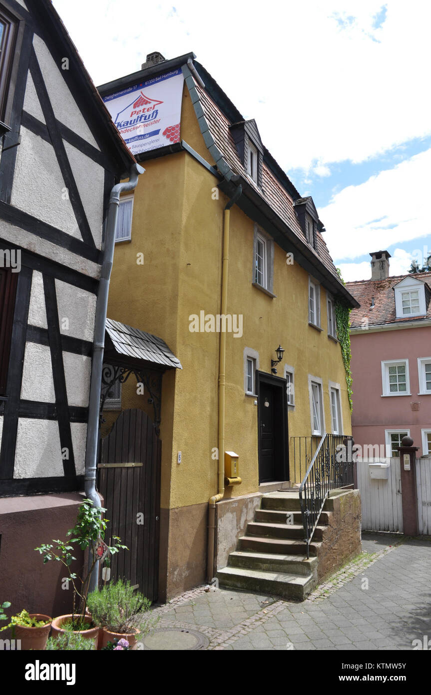 This image shows the building located at Burggasse 6 in Bad Homburg ...