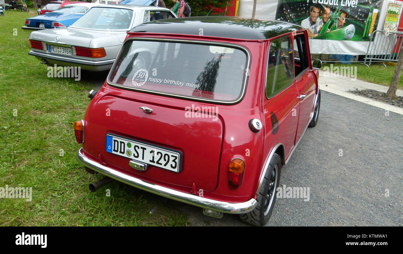 The Austin Rover Mini Cooper, a classic British compact car, is ...