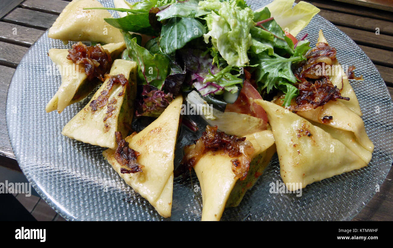 Badische Maultaschen is a traditional German dish from the Baden region ...