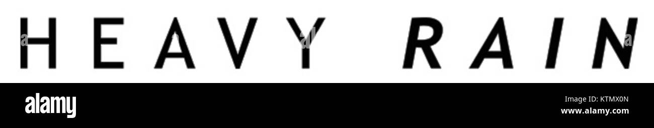 The Heavy Rain logo represents the visual identity of the video game ...