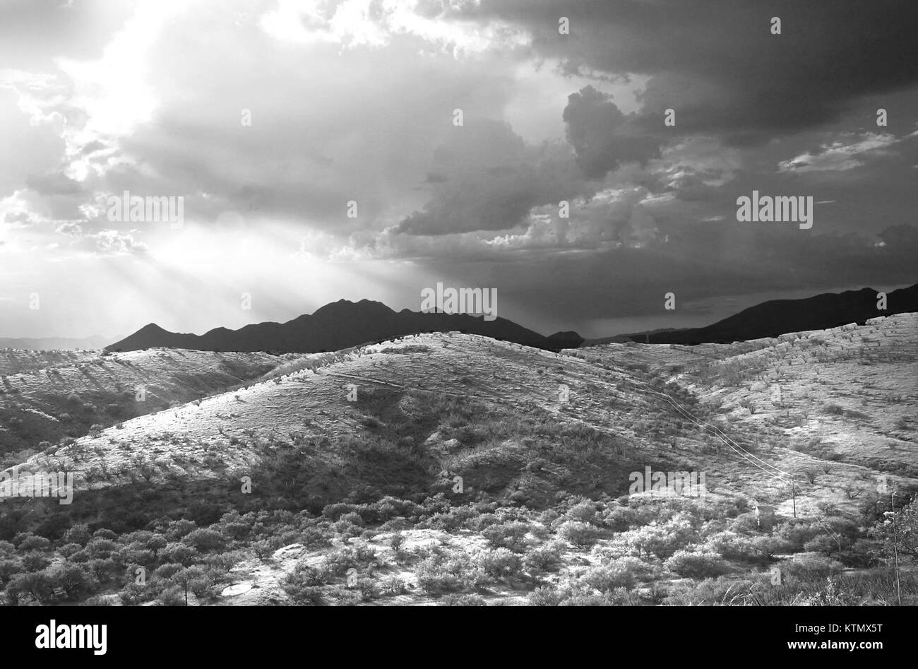 This image captures a scenic view from a house in Arizona, showcasing ...