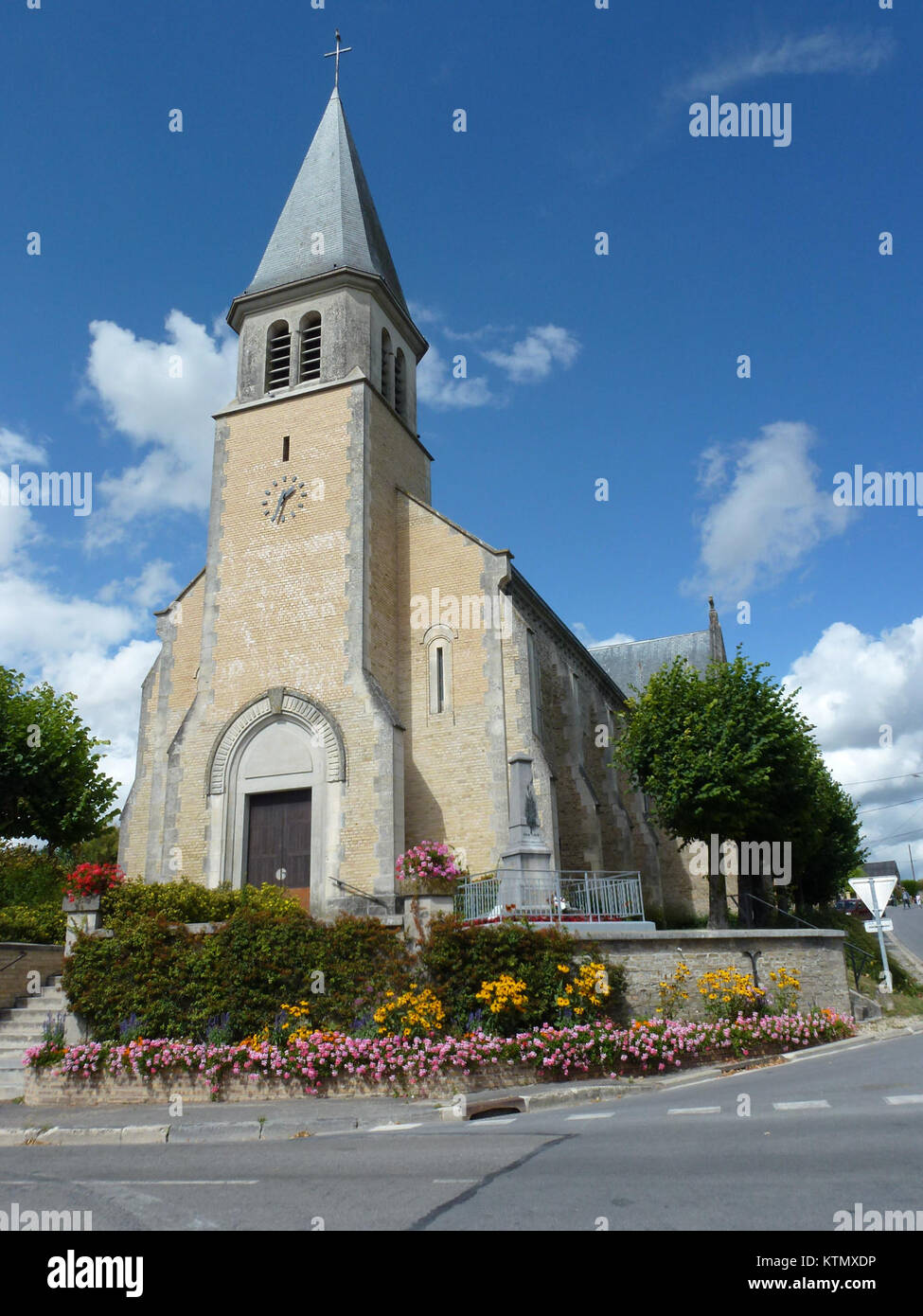 Saint John the Baptist Church in Barby, located in the Ardennes region ...