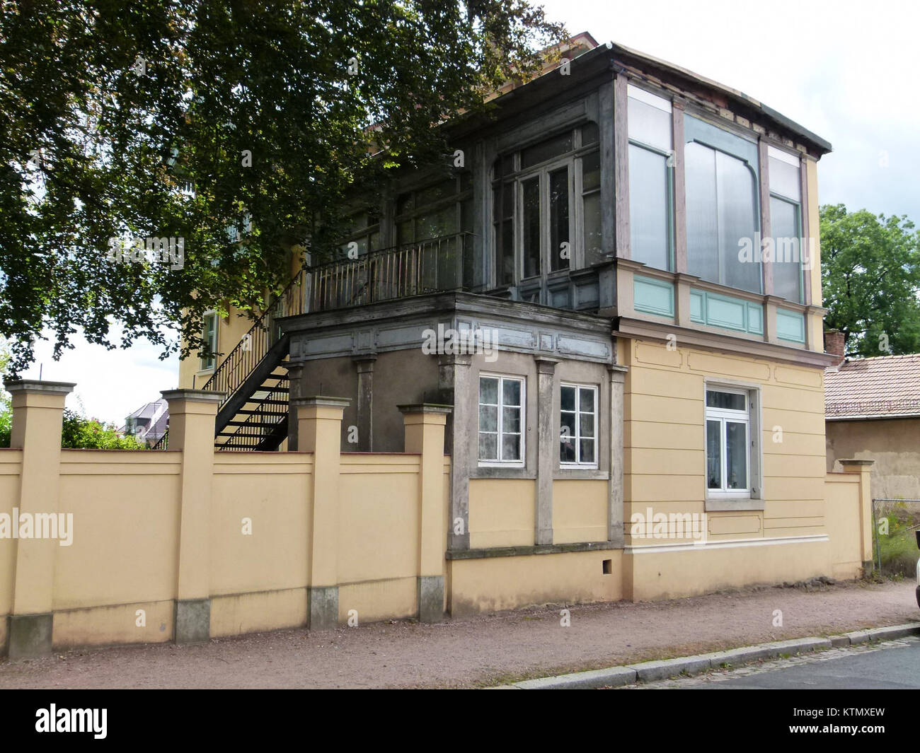 A historical photograph of Augustusweg 5, located in Radebeul, Germany ...