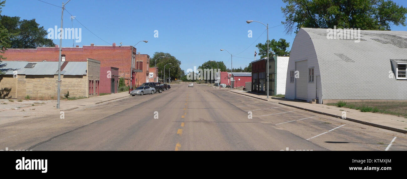 A photograph of downtown Belgrade, Nebraska, showcasing the ...