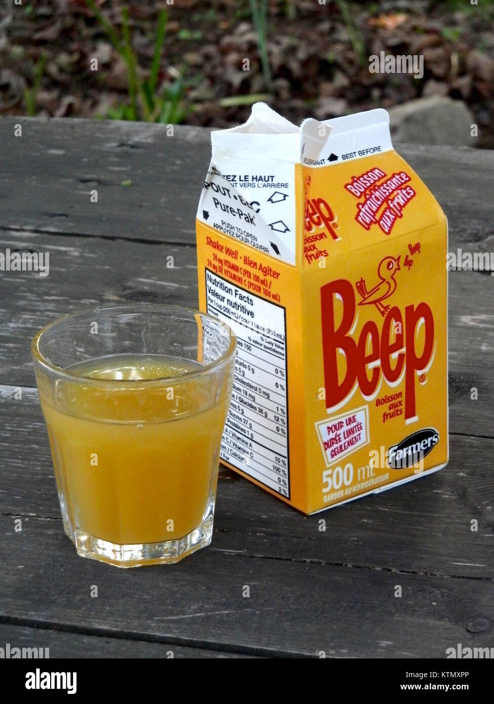 The Beep drink carton, produced in 2012, is a product packaging used ...