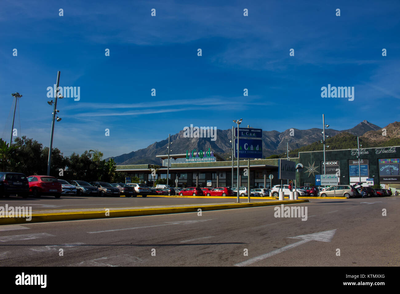 Marbella. Shopping center “La Cañada” in the city of Marbella ...