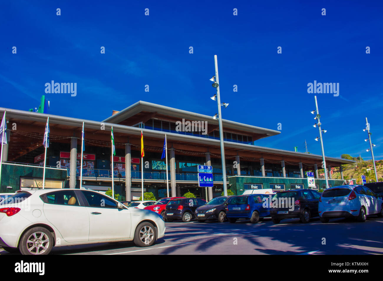 Marbella. Shopping center “La Cañada” in the city of Marbella ...