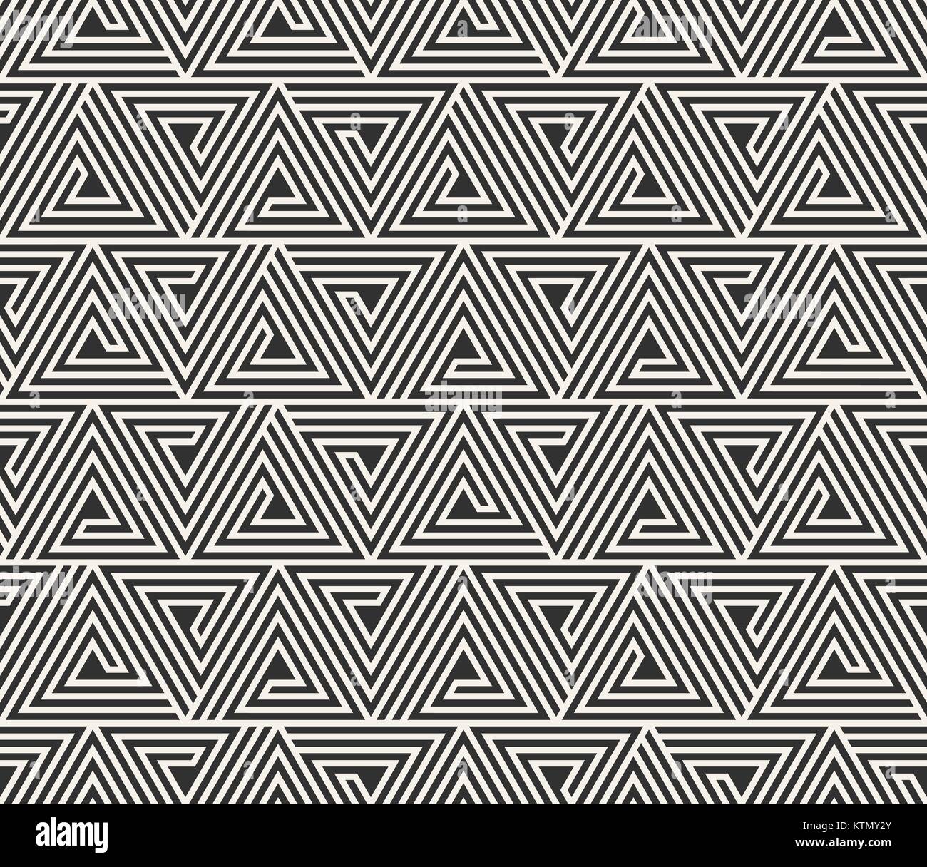 Vector seamless lines pattern. Modern stylish triangle shapes texture ...