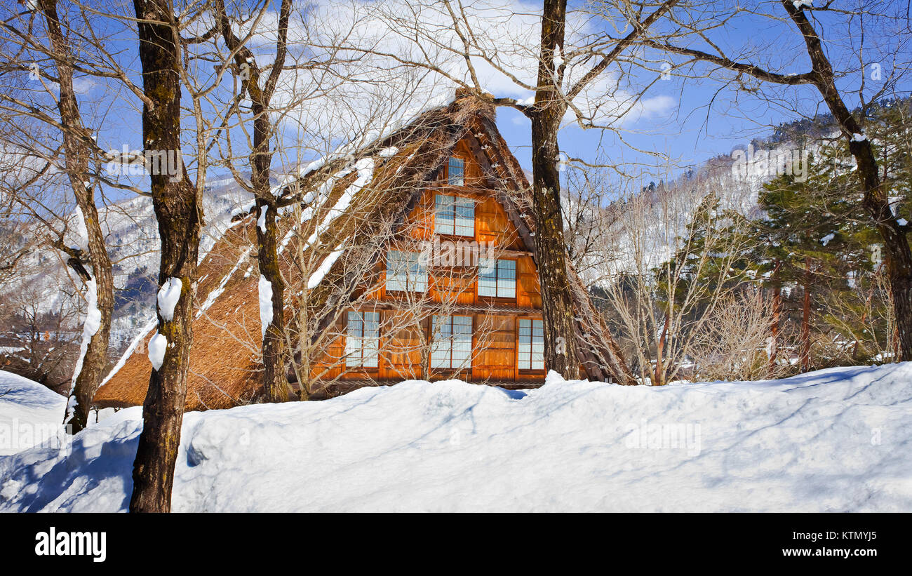Gassho-zukuri Cottage at Ogimachi Village in Shirakawago, a UNESCO ...