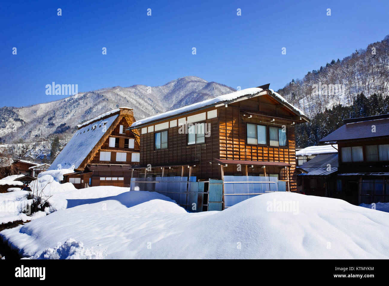 Gassho-zukuri Cottage at Ogimachi Village in Shirakawago, a UNESCO ...