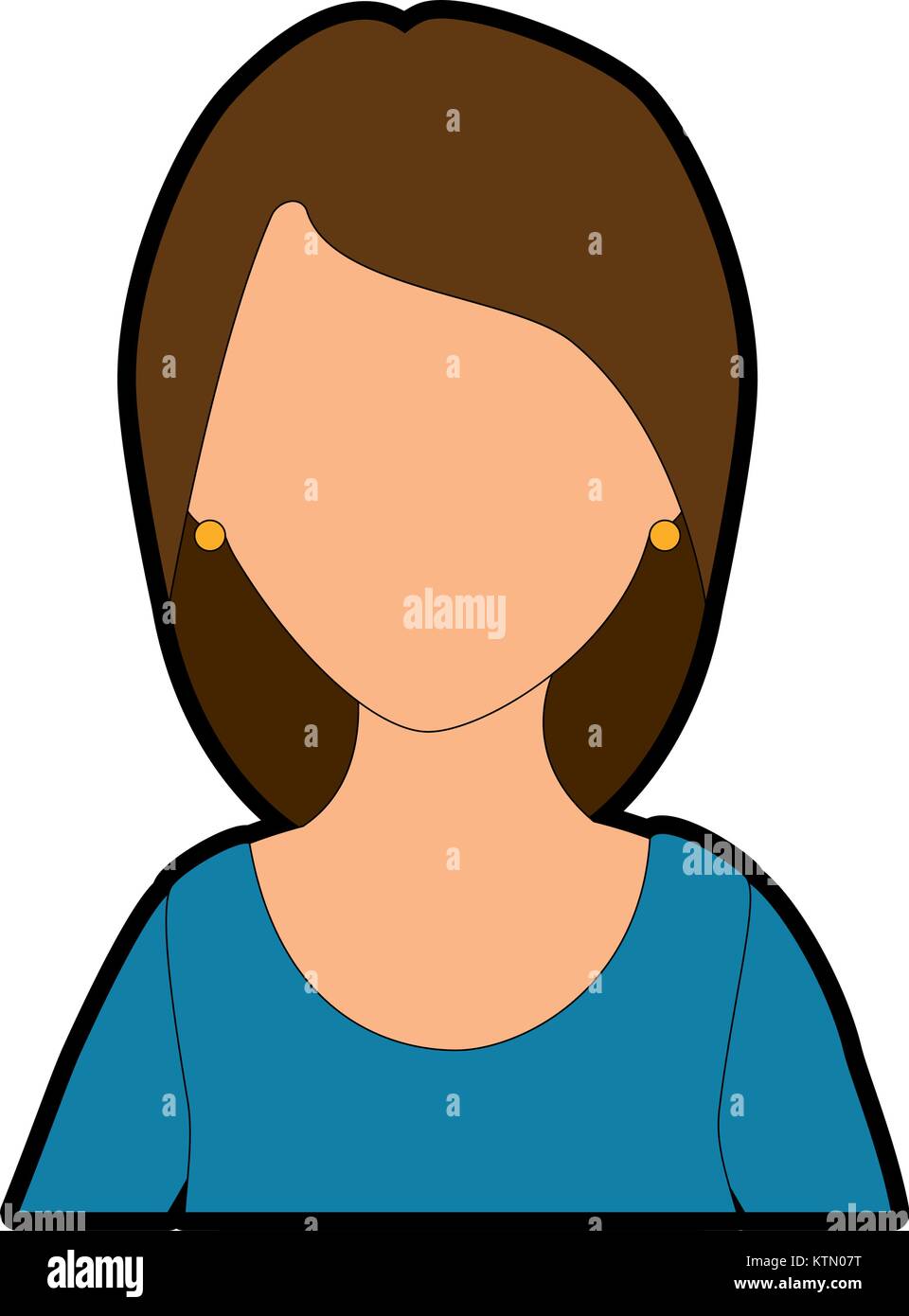 beautiful woman avatar character vector illustration design Stock ...