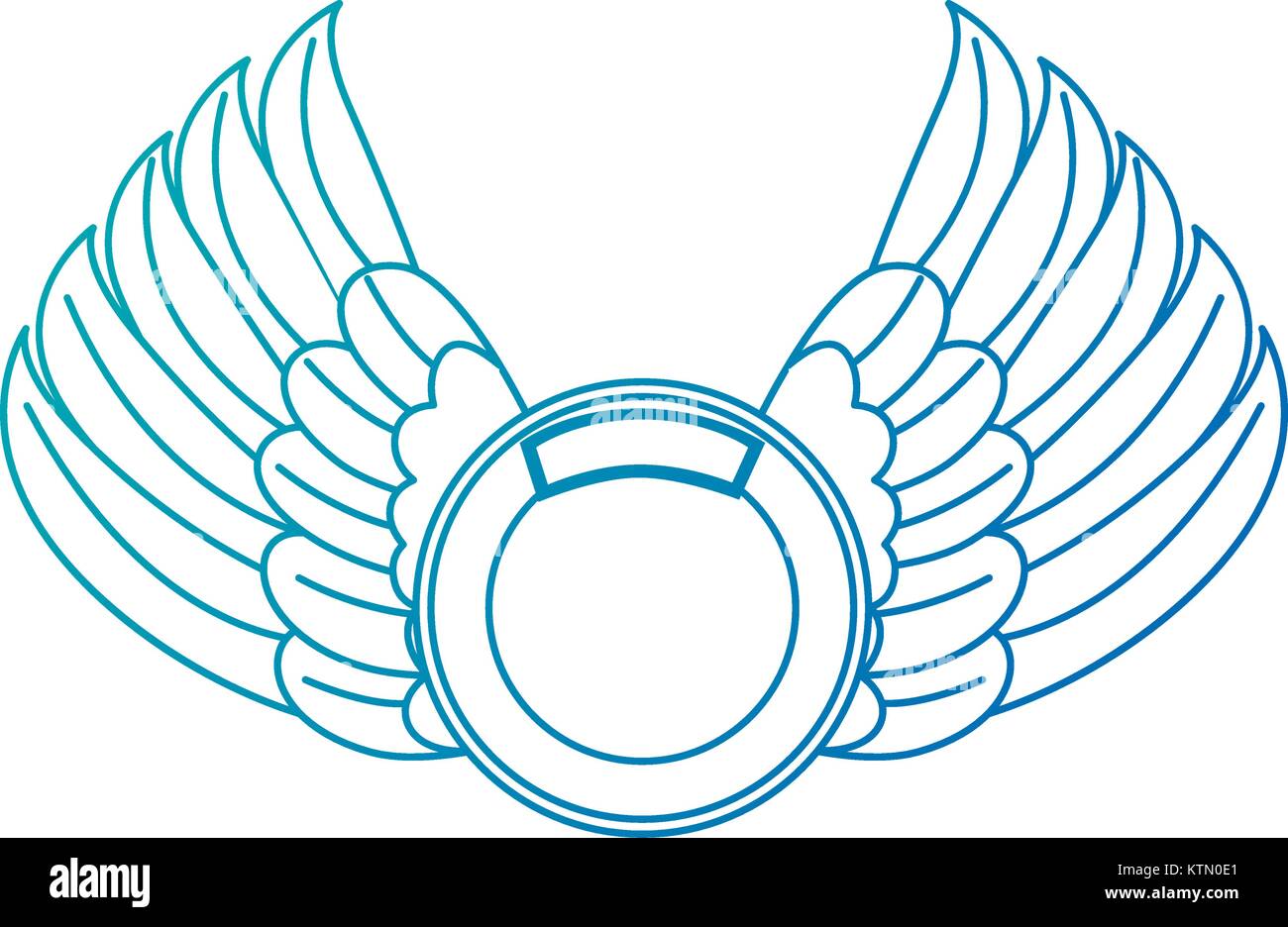 wings emblem isolated icon vector illustration design Stock Vector ...